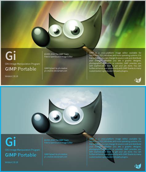 Photoshop Like Splashcreen For Gimp Portable By Pl Creative On Deviantart