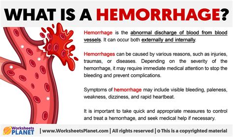 What Is A Hemorrhage Definition Of Hemorrhage
