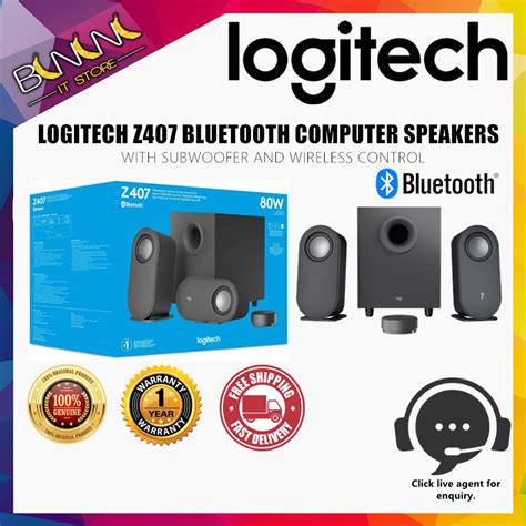 Logitech Z Z Logitech Z Bluetooth Computer Speakers With Subwoofer And Wireless