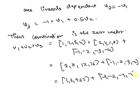 Solved Give An Example Where A Combination Of Three Nonzero Vectors In