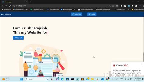 krushnarajsinh y vaghela on linkedin this is register and login website using react js node js