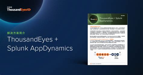 Thousandeyes Splunk Appdynamics