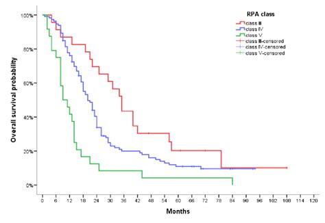 Overall Survival Curve For Gbm Patients According To Rpa Class