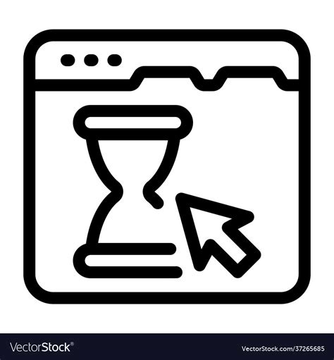 Webpage Load Time Royalty Free Vector Image VectorStock
