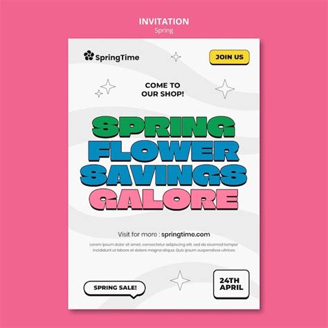 Premium Psd Spring Template Design