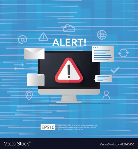 Attention Warning Attacker Alert Sign Royalty Free Vector