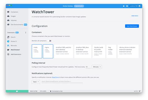 New Watchtower Docker Extension Docker Extensions Docker Community