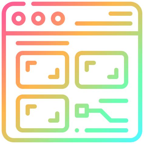 Operating System Generic Gradient Outline Icon