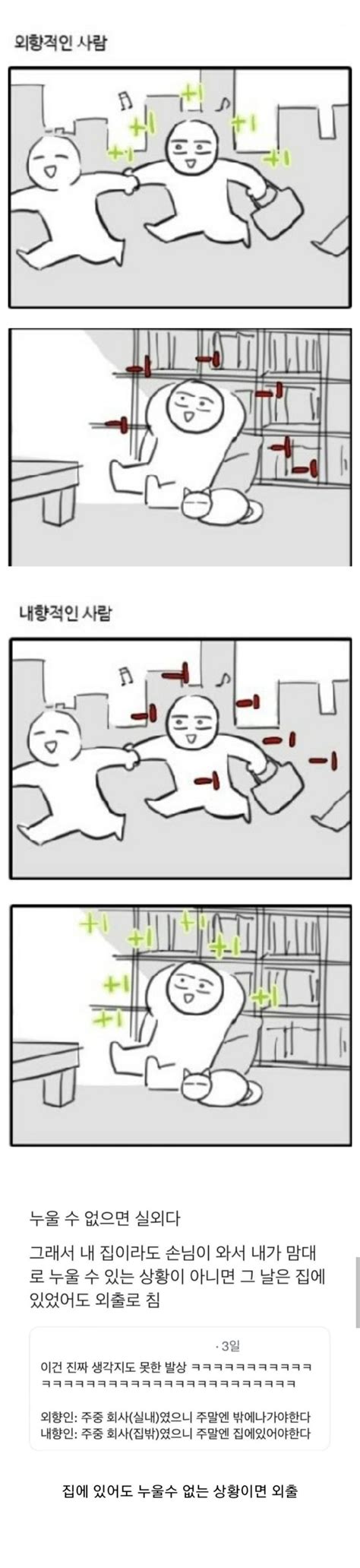 외향적인 사람 내향적인 사람 Mlbpark