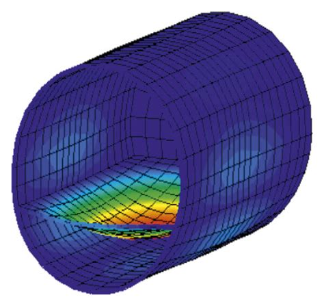 A F The First Six Modes Of The Elastic Coupled Plate Cylindrical