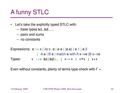 Ppt Csep505 Programming Languages Lecture 6 Types Types And
