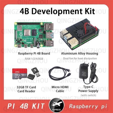 Vn ใหม่ Raspberry Pi 4b Kit Starter Kit Development Kit 4b Ram2 4 8gb Board Card Reader 128gb