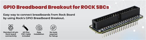 Gpio Breadboard Breakout For Rock Sbcs