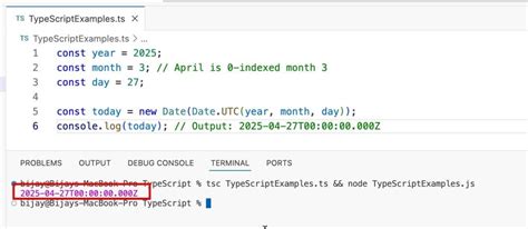 Create A Date From Year Month And Day In Typescript
