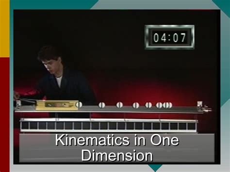 Kinematics In One Dimension Ppt