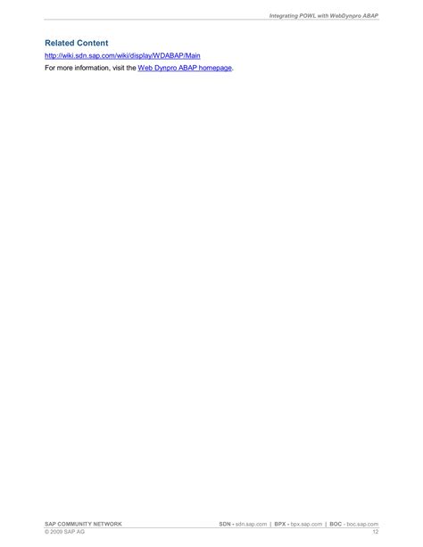 Integrating Powl With Web Dynpro Abap Pdf