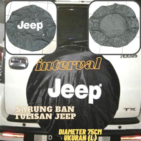 Cover Ban Serep Mobil Terios Xpander Universal Sarung Ban Tulisan Jeep Lazada Indonesia