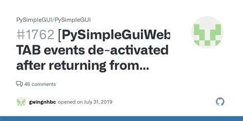 Pysimpleguiweb Current Tab Events De Activated After Returning From Second Window · Issue 1762