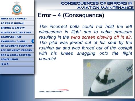 Consequences Of Errors In Aviation