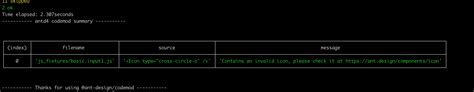 better summary format · issue 34 · ant design codemod v4 · github