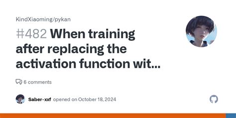 when training after replacing the activation function with the