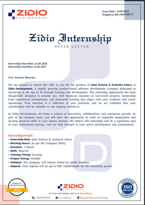 Internship Datascience Analytics Learninganddevelopment Ai