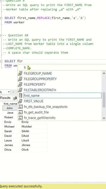 Basic Sql Interview Questions 10 Sqlfordataengineer Sql Coding Shorts