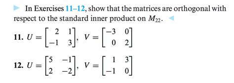 Solved In Exercises 11 12 Show That The Matrices Are