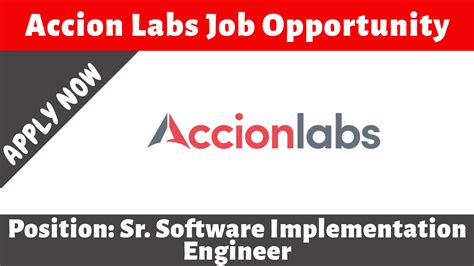 Accion Labs Job Software Implementation Engineer 2020 Worldwide Engineering Careers