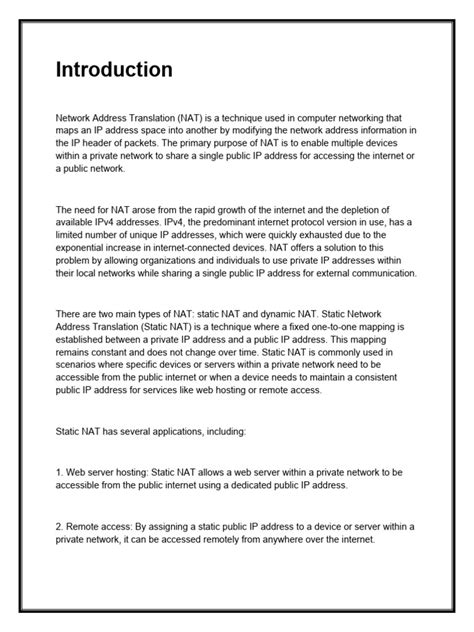 new network project pdf ip address computer network