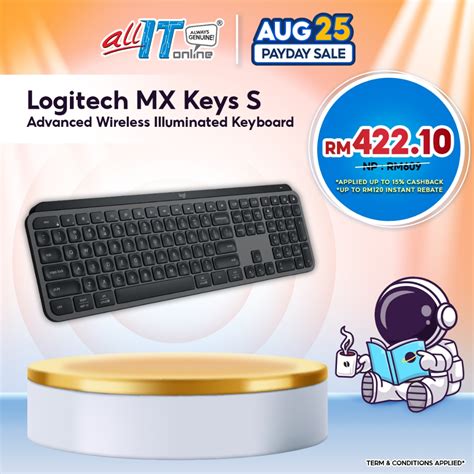 Logitech Mx Keys S Advanced Wireless Illuminated Keyboard Low Profile Fluid Precise Quiet