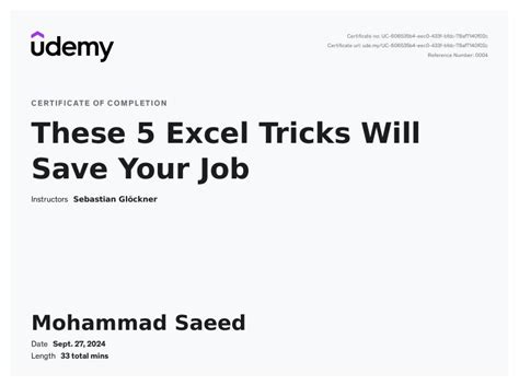 Mohammad Saeed On Linkedin Top 5 Best Practice Excel Tricks