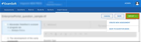 Enterprise Portal Import Questions From An Lms Or A Question File