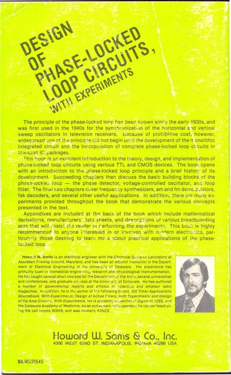 DESIGN OF PHASE LOCKED CIRCUITS WITH EXPERIMENTS