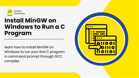 Install Mingw On Windows To Run A C Program