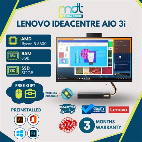 Lenovo Ideacentre All In One PC AIO Intel Celeron Intel I5 10TH Generation AMD Ryzen 5k
