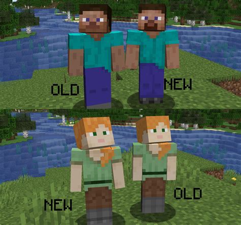 Minecraft Actualiza Las Skin De Alex Y Steve Después De 13 Años Con