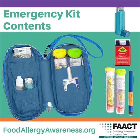 Anaphylaxis Emergency Kit Contents Faact