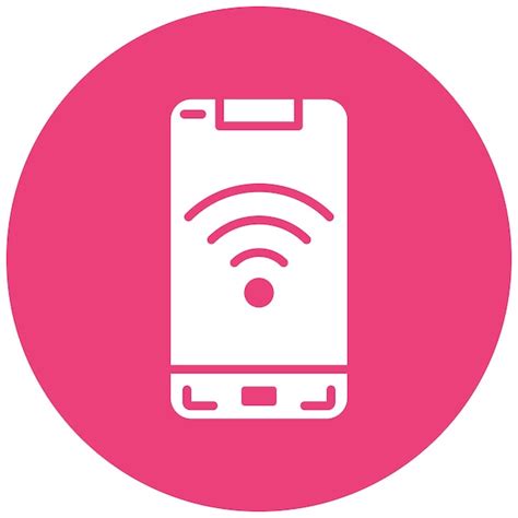 Premium Vector Mobile Wifi Vector Illustration Style