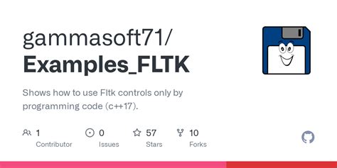 Github Gammasoft71examplesfltk Shows How To Use Fltk Controls Only By Programming Code C17