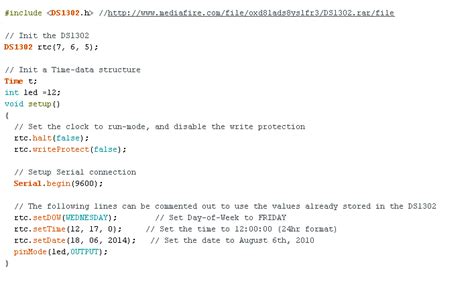 Help Using Ds1302 General Guidance Arduino Forum