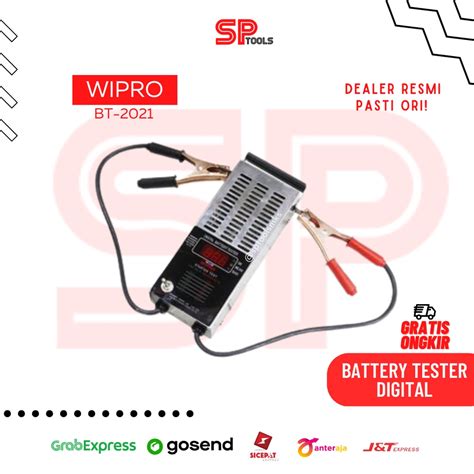 Jual Battery Baterai Batrei Tester Test Aki Accu Digital Wipro Bt Bt Shopee Indonesia
