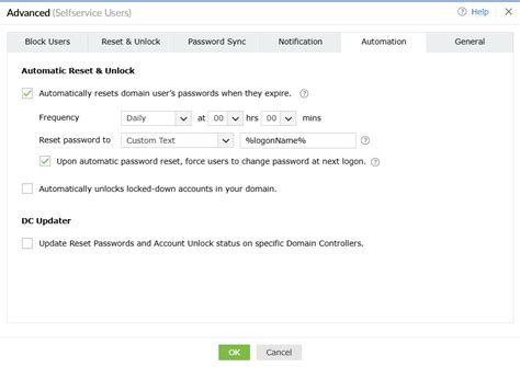 Automate Active Directory Password Reset Adselfservice Plus