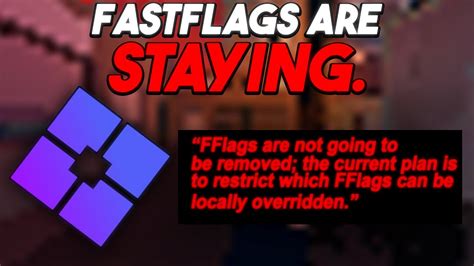 Fastflags Are Staying On Roblox Roblox Update Youtube