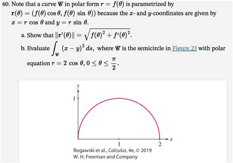 solved note that a curve c in polar form r f θ is