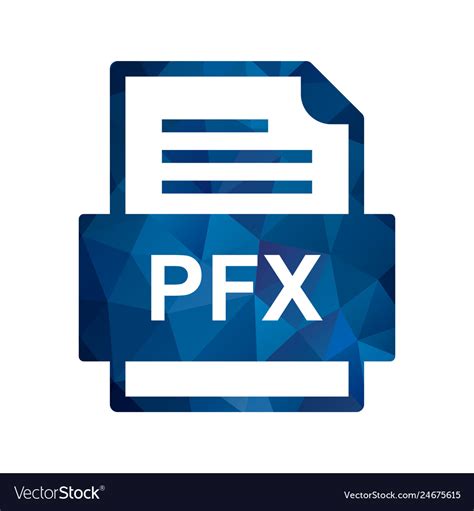 Pfx File Document Icon Royalty Free Vector Image Pfx File Document Icon Royalty Free Vector Image