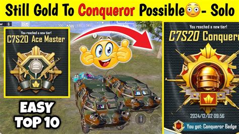 🇮🇳day 19 😳still Gold To Conqueror Possible Solo Conqueror Rankpush