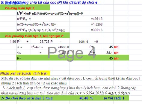 File Excel Tính Toán độ Chối Của Cọc Powered By Discuz