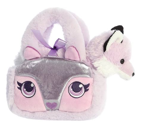 რბილი სათამაშო მელა და ჩანთა