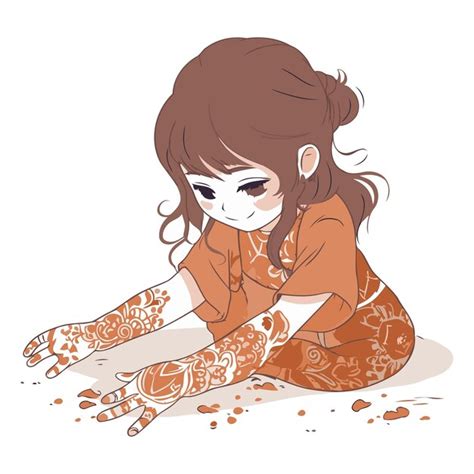 Милая девочка сидит на полу и плачет Премиум Ai сгенерированный вектор